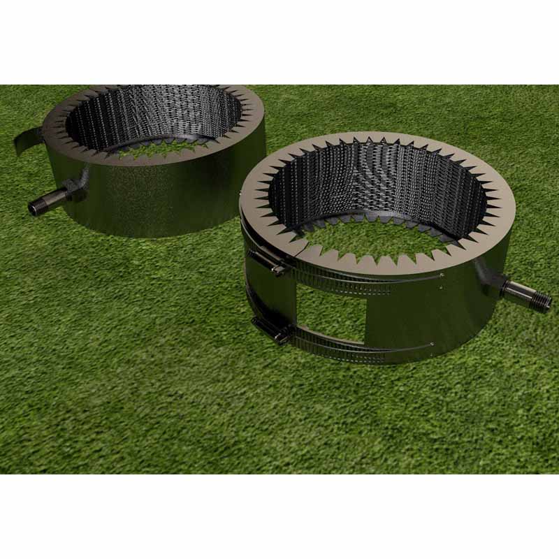 Metal Mesh Flange And Vavle Guards - Clear Pipe joint leakage and spray ...