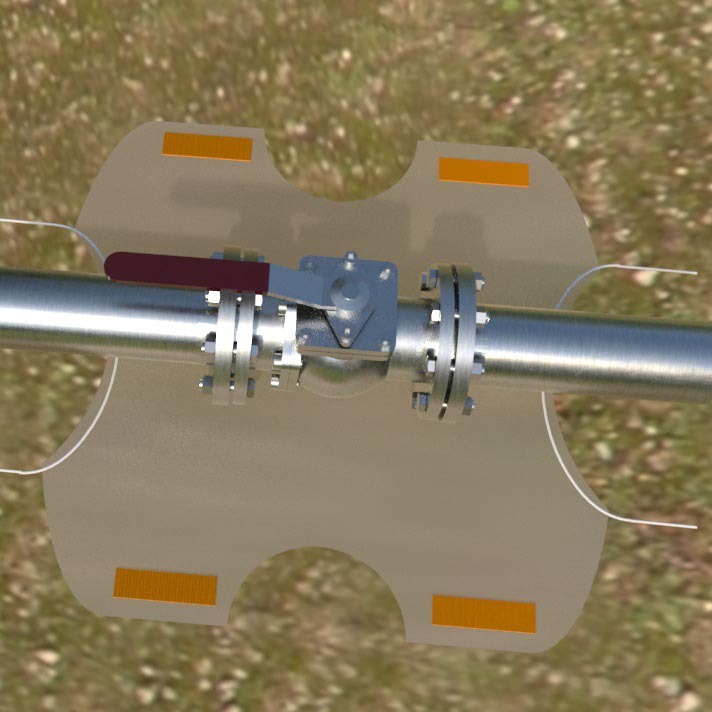 valve safety guards - Clear Pipe joint leakage and spray out guards